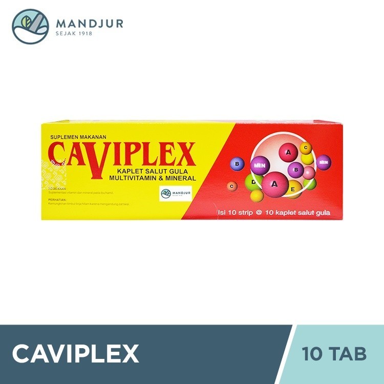 Jual CAVIPLEX STRIP 10 KAPLET - MULTIVITAMIN LENGKAP UNTUK KESEHATAN ...