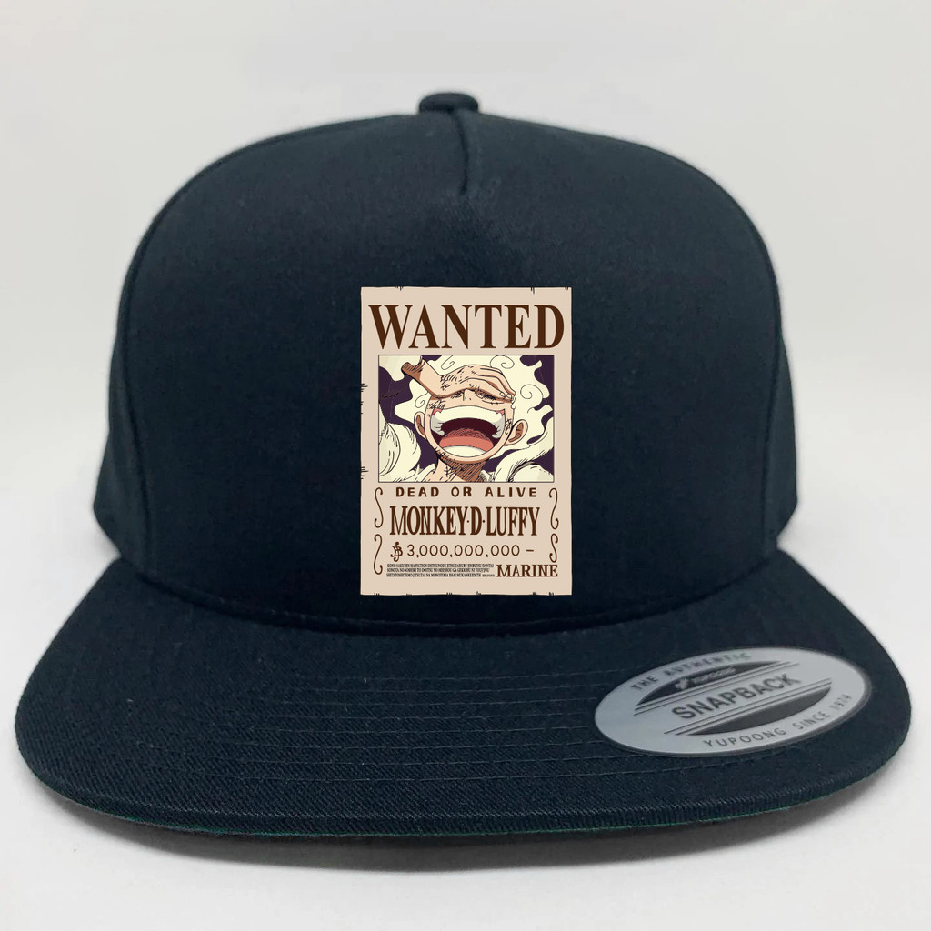 Jual Topi snapback Luffy Gear 5 Joy boy Wanted Poster One piece Nakama ...
