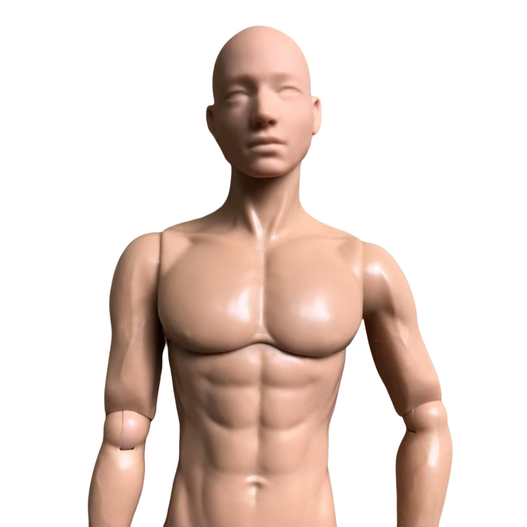 Jual Mengf Male Doll Body Beige Color Male Figures Multi-Joints Movable ...