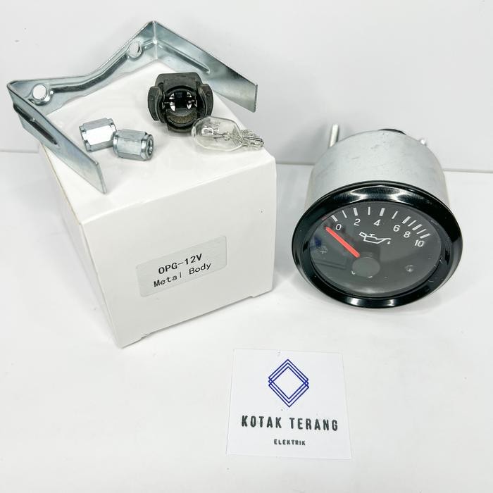 Jual Gauge Tekanan Oli Oil Pressure Gauge 12V Opg-12V Vdo Meter Body Metal | Shopee Indonesia