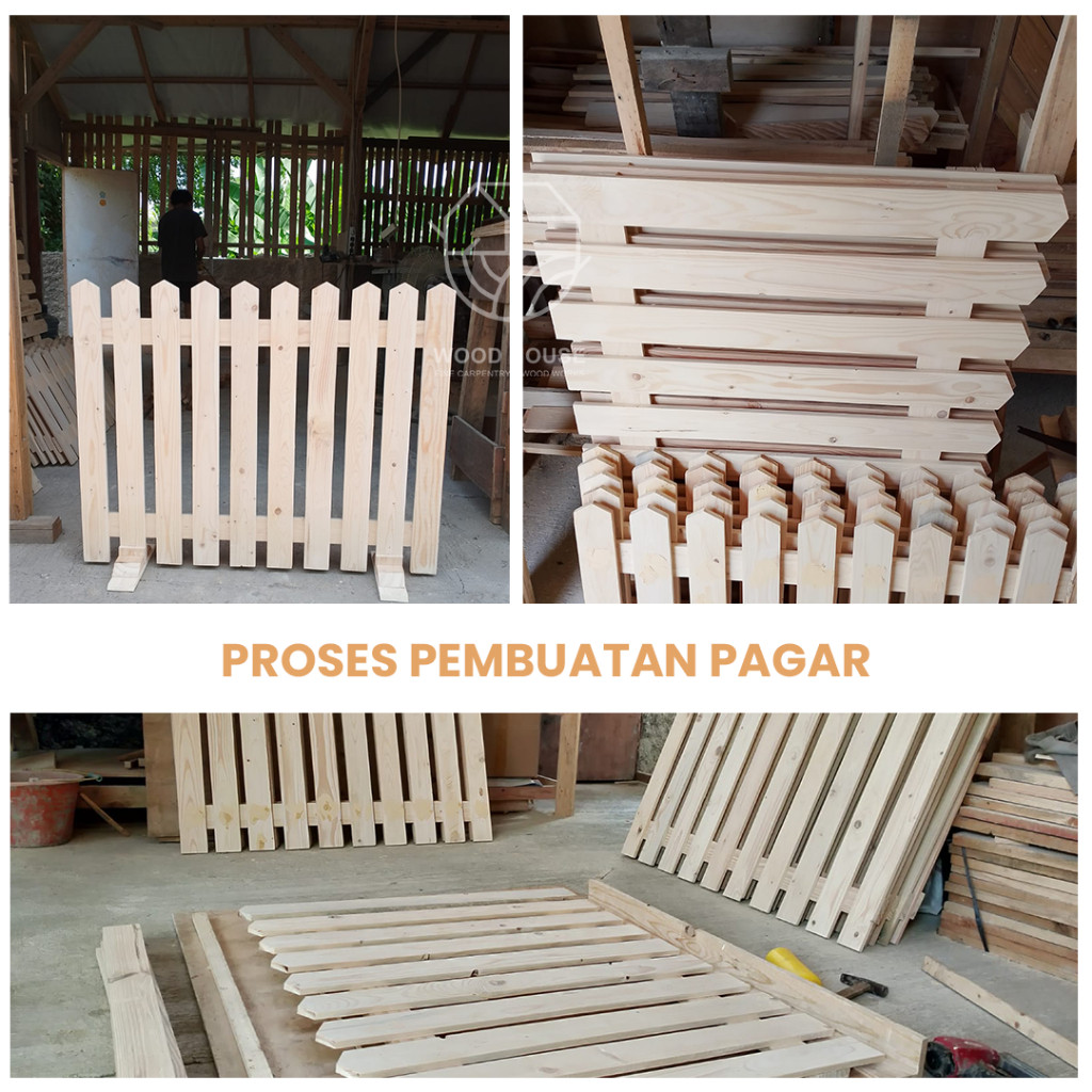 Jual Pinan Shop Wood House - Pagar Kayu Pembatas Jati Belanda/ Pagar ...