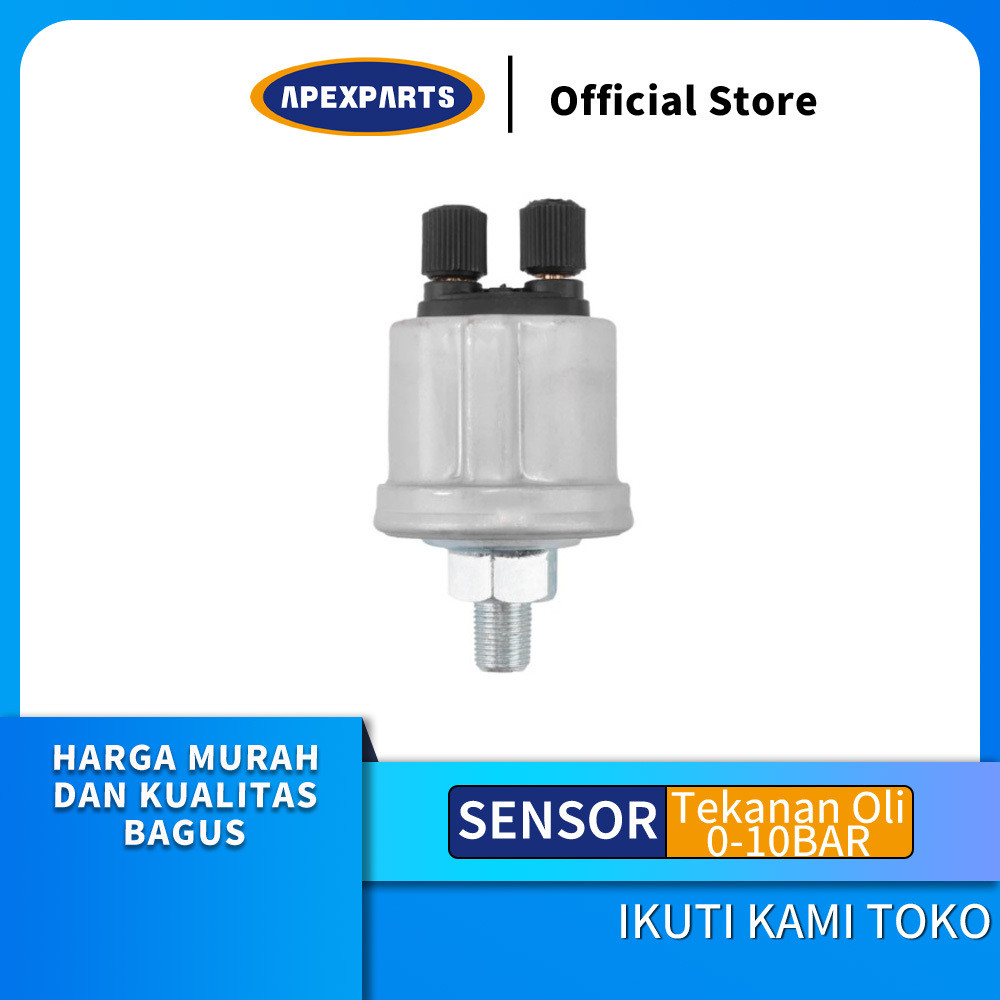 Jual Oli Pressure Sensor Switch Tekanan Oli Oil 10 Bar 2 Pin VDO Drat ...