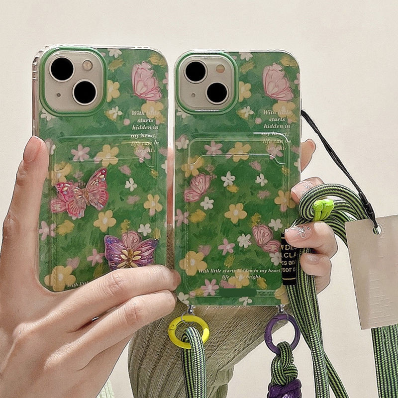 Jual Retro Bunga Kecil Segar Gaya Lukisan Minyak Card Holder Casing Vivo Y19s Pro V40 Lite 4G 5G ...