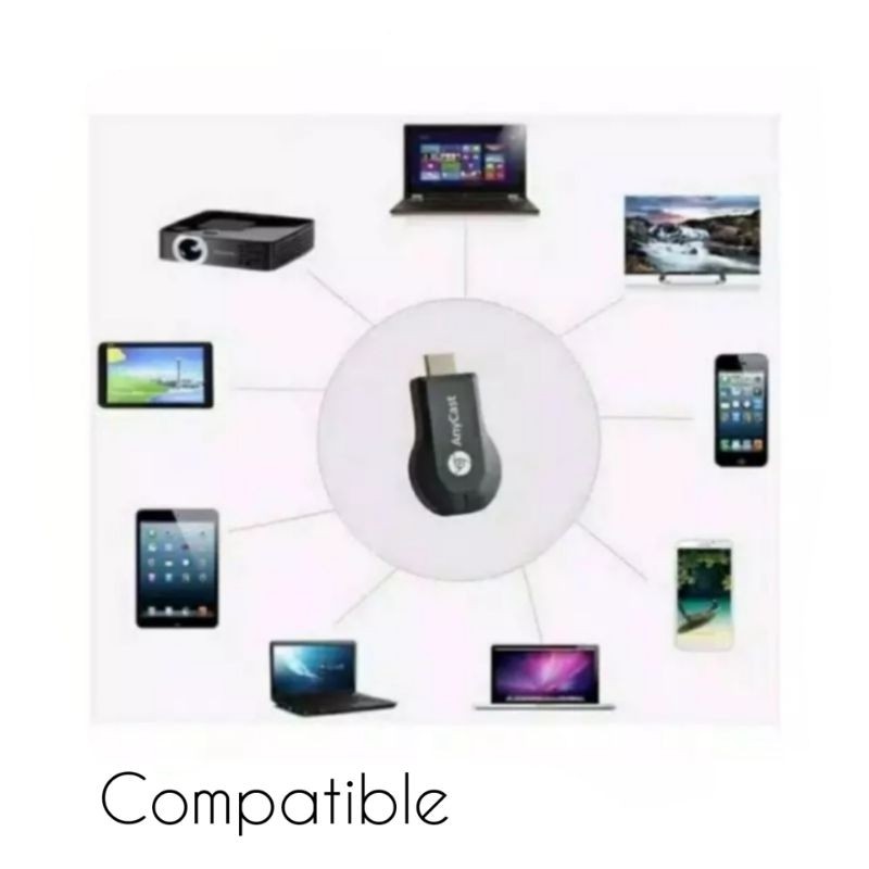 Jual ANYCAST DONGLE SCREEN MIRRORING HP KE TV LED/LCD ALAT UNTUK ...