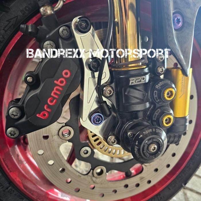 Jual Breket Kaliper 4 Piston Axial Untuk Upside Down Rpd V.2 For Nmax ...