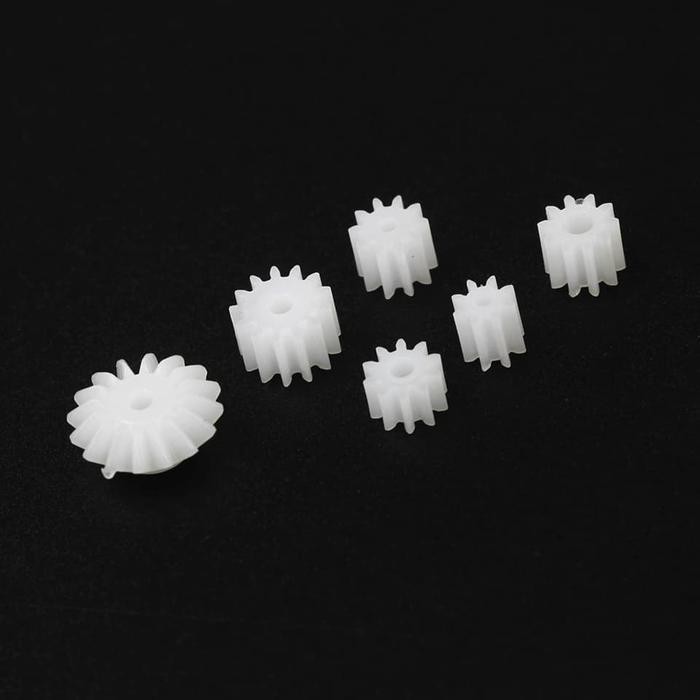 Jual Ta_ 75Pcs Plastic Gear Rack Shaft Pulley Belt Kit For Diy Robot ...