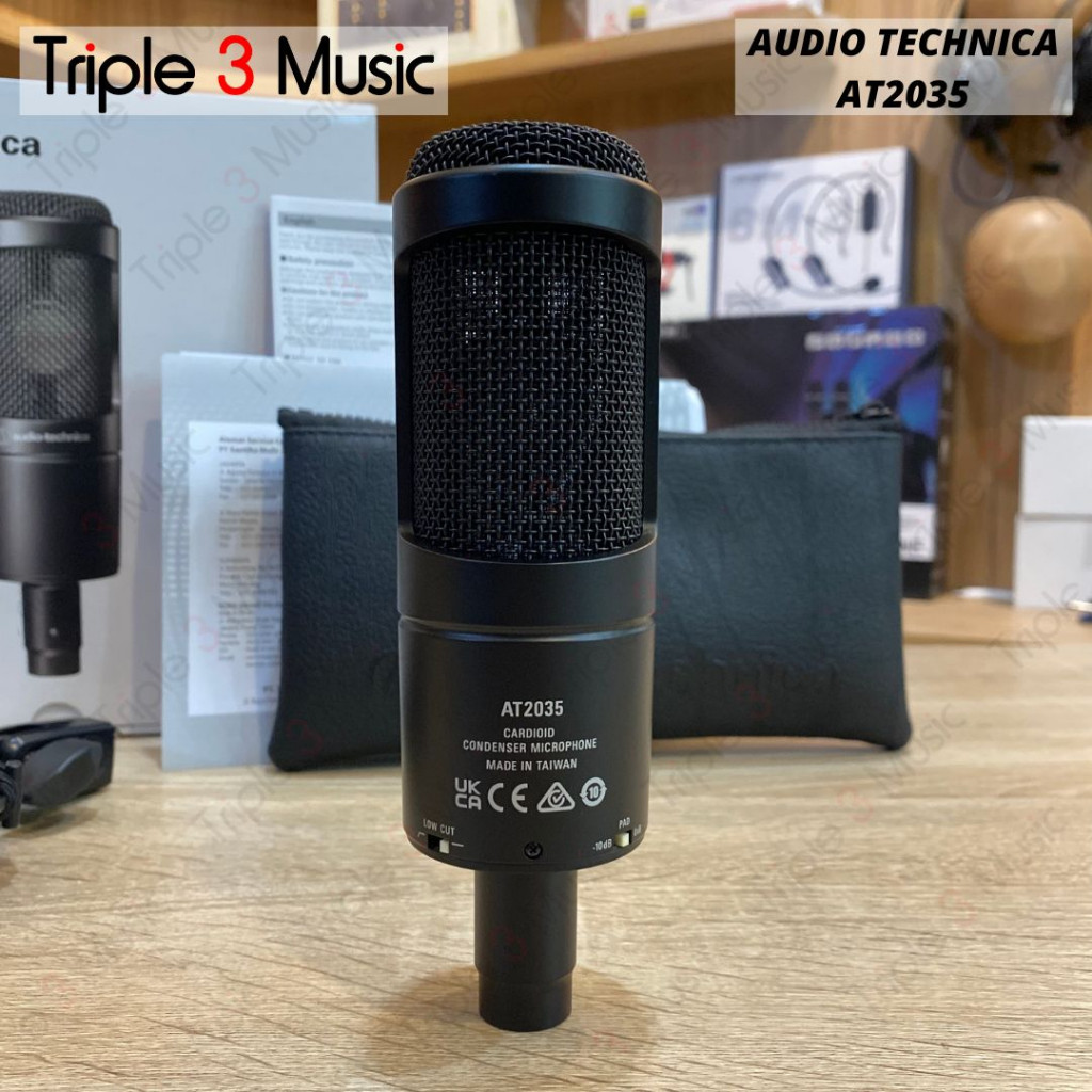 Jual Audio Technica AT2035 AT 2035 Mic Condenser Microphone Condenser ...