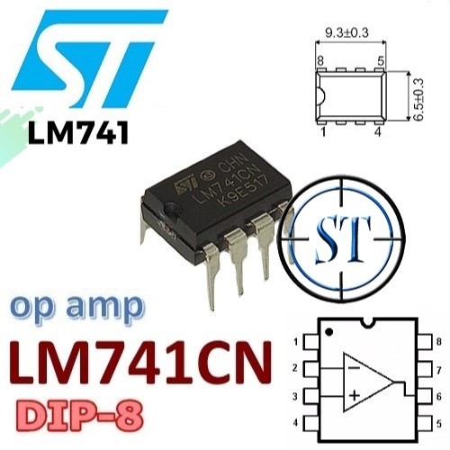 Jual [YE] IC UA741 UA741CN UA741CP LM741 741 Operational Single Op-Amp ...