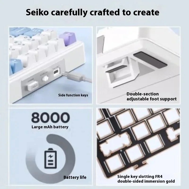 Jual AULA F99 Pro Wireless Mechanical Keyboard 3-Mode Hot Swap RGB Low ...