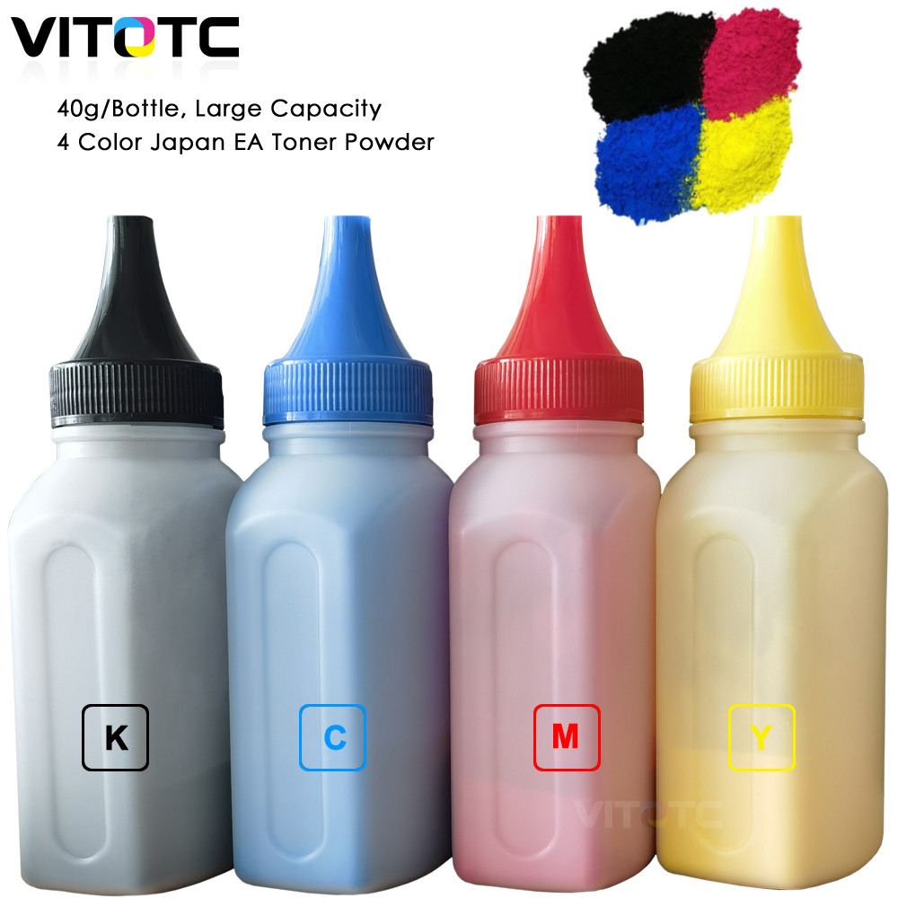 Jual 4 Color Bottled EA Toner Powder Cartridge Refill Reset Chip Kit ...