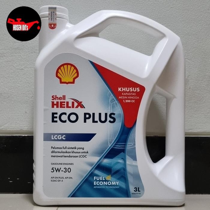 Jual PREMIUM Oli SHELL Helix Eco Plus 5w30/5w-30 Full Synthetic LCGC ...