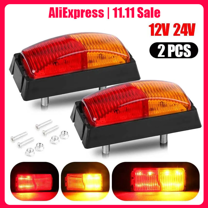 Jual 8 LED Lampu Penanda Sisi Lampu Sinyal Belok Kuning Merah Lampu ...