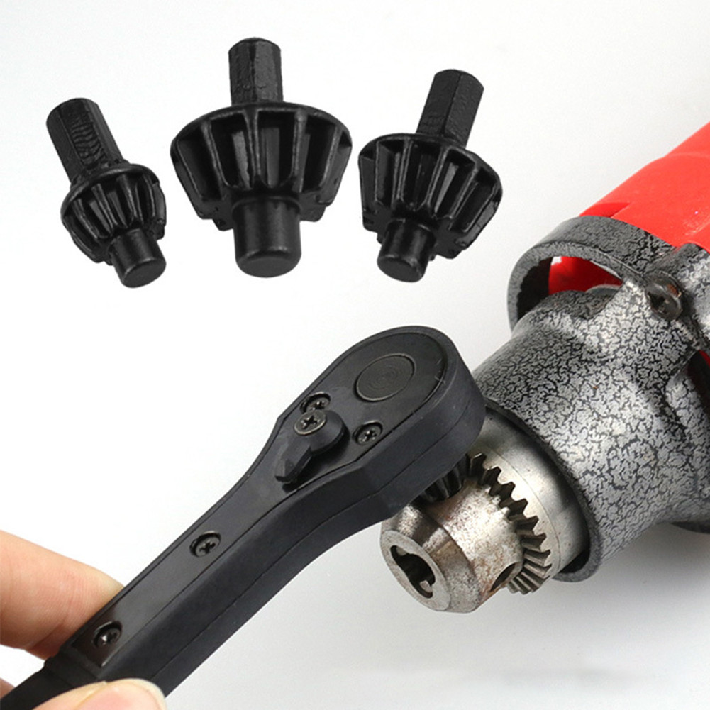 Jual Drill Chuck Wrench 3 Gears Interchangeable Drill Chuck Key Wrench ...