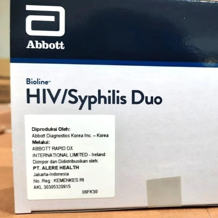 Jual Hospira- Alat Test Sd Bioline Hiv / Syphilis Duo Isi 25 Abbott ...