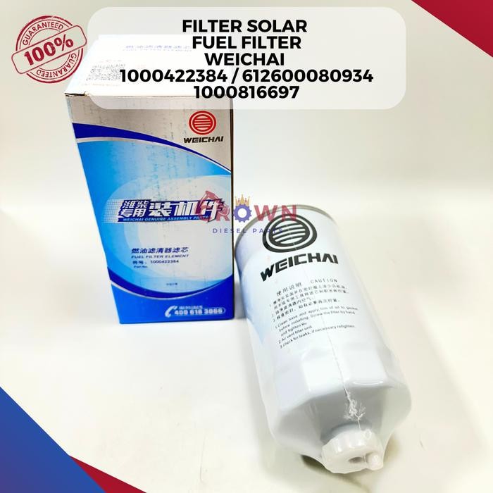 Jual FUEL FILTER WEICHAI 1000422384 / 612600080934 / 1000816697 ...