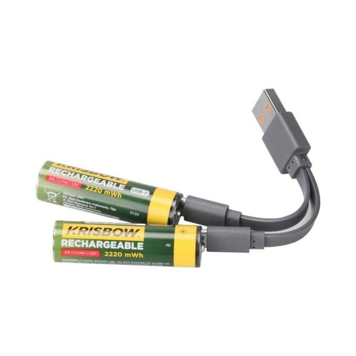 Jual Baterai Krisbow Rechargeable Batu Batere Cas Casan Rechargeable ...