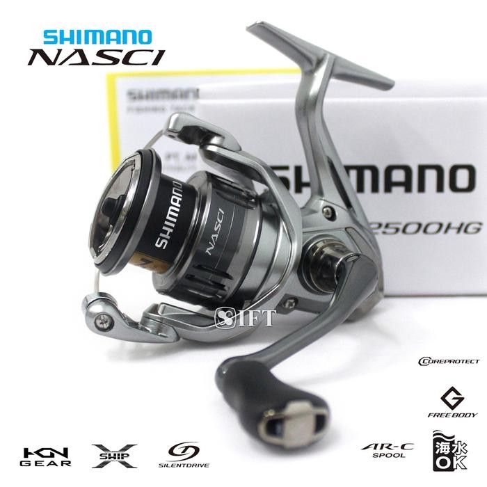 Jual [2021] Reel Shimano NASCI FC 500 1000 2500 3000 4000 5000 Spinning | Shopee Indonesia