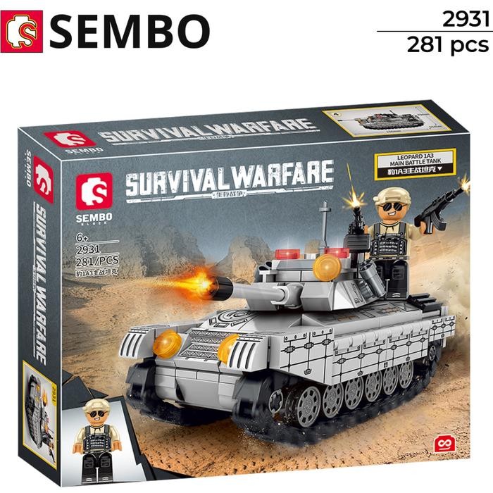Jual Sembo Block Survival Warfare Main Battle Tank T34 Sherman Brick ...