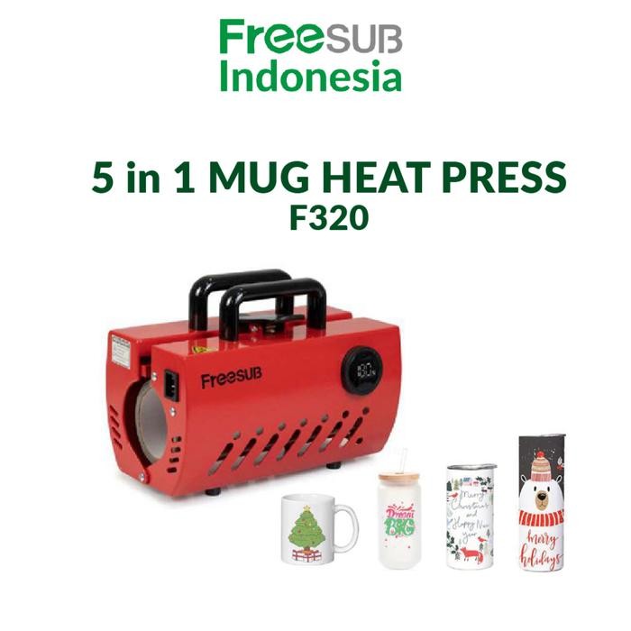 Jual FREESUB - 5 in 1 Tumbler Mug Heat Press F270/F320 ( Mesin Press ...