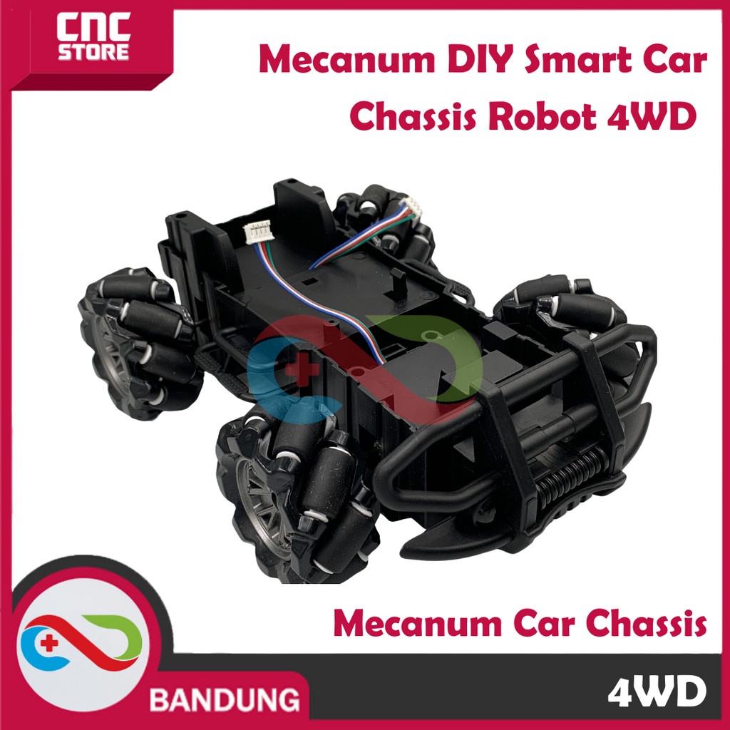 Jual Smart Car Chassis Robot 4WD Wheel Mecanum DIY | Shopee Indonesia