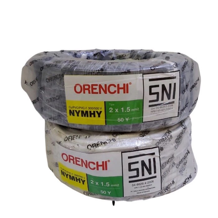 Jual Orenchi Kabel NYMHYO 2x1,5mm 50y / Kabel Serabut / Kabel Listrik ...