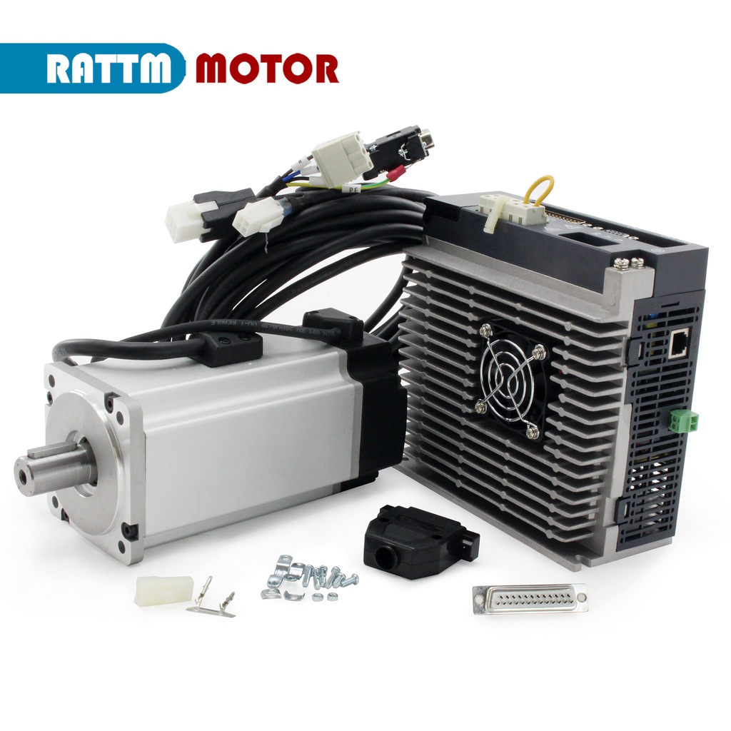 Jual HLA CNC Servo Motor Kit 1.5KW AC Servo Motor Driver Kit 6N.m ...