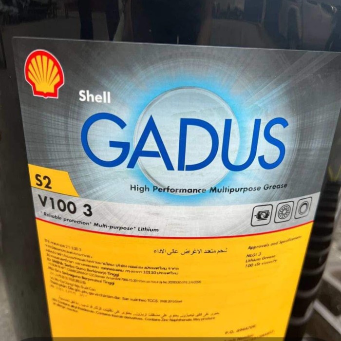 Jual Shell Gadus S2 V100 3 Isi 18 Kg | Shopee Indonesia