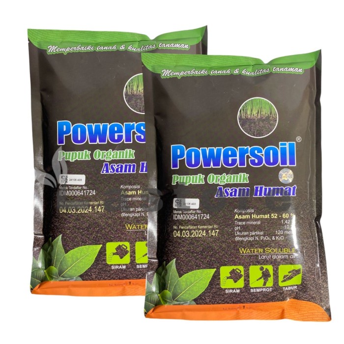 Jual POWERSOIL 1 KG ASAM HUMAT (HUMIC ACID 60%) | Shopee Indonesia