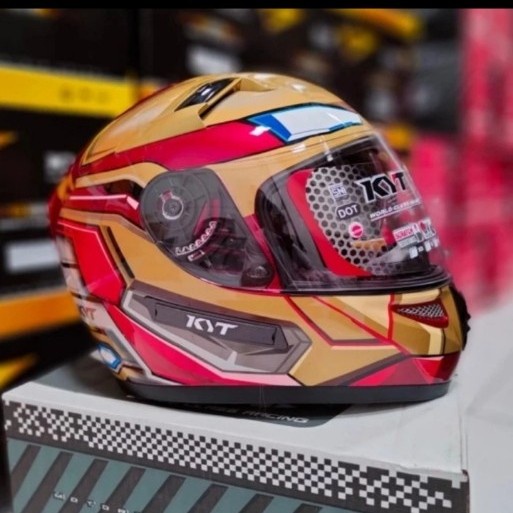 Jual Helm Kyt K2 Rider Iron Man Marvel Edition K2 Rider Fullface -S ...