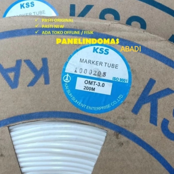 Jual Marker Tube KSS MT-3 200Mtr / Roll Putih KABEL MARKER OMT-3.0 ...