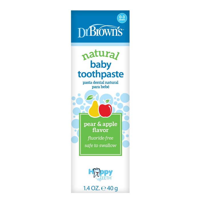 Jual Dr Brown's - Natural Baby Toothpaste 40g (0-3years) | Shopee Indonesia