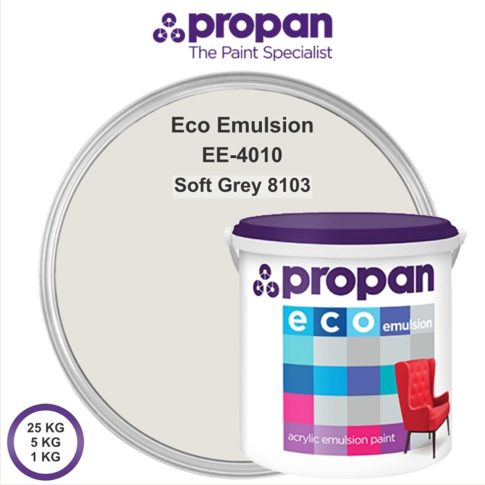 Jual Cat Propan Eco Emulsion 25 Kg - Soft Grey 8103 | Shopee Indonesia