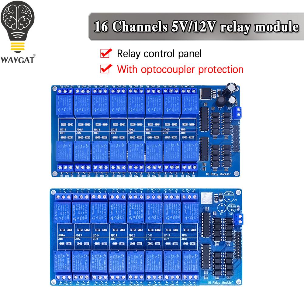 Jual EYE 5V 12V 16 Channel Relay Module With Optocoupler Relay Output 1 ...