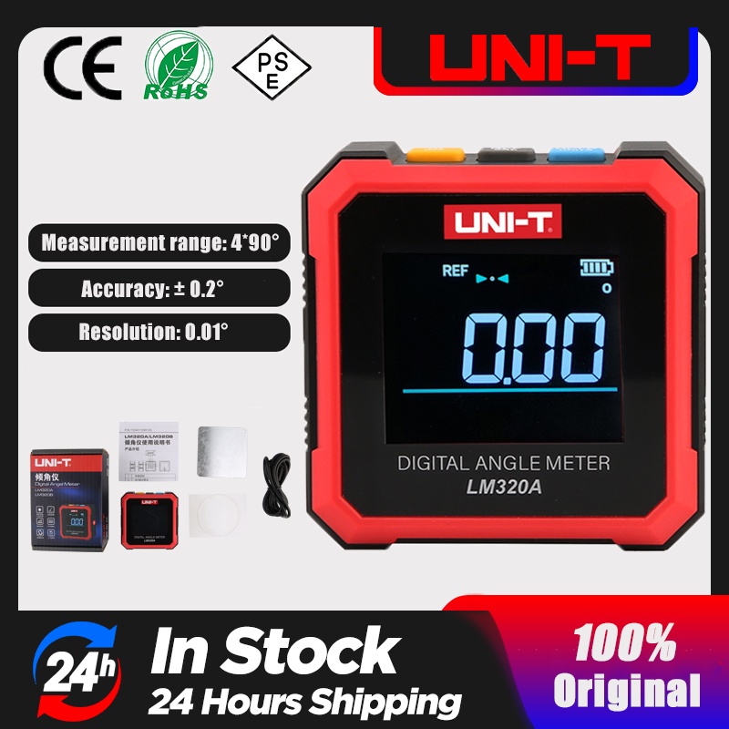 Jual ROD UNI-T LM320A LM320B Electronic Angle Meter Digital Protractor ...