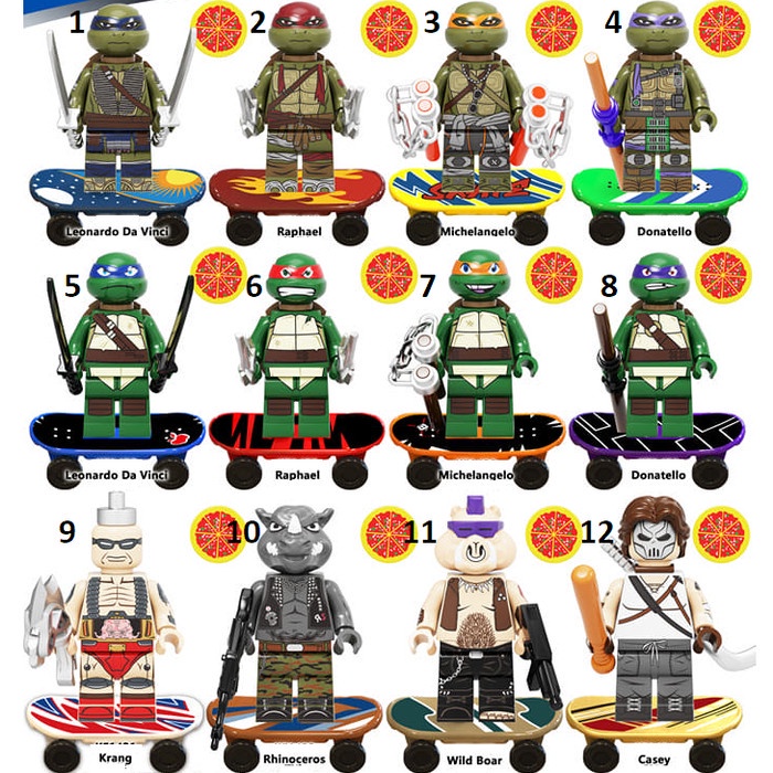 Jual TMNT Ninja Turtle Kura-Kura Ninja Leonardo Raphael Michelangelo ...