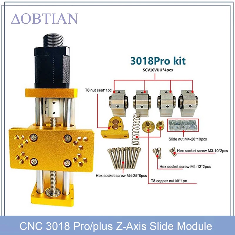 Jual KYOMA CNC 3018 Pro Z-Axis Slide Module Slide Table Linear Rail ...