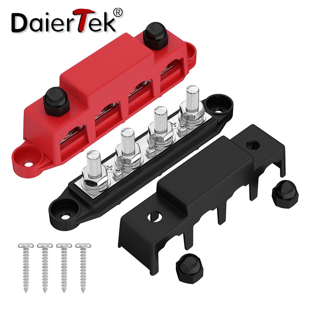 Jual VAMI 12V Power Distribution Block 250A Bus Bar Terminal Block 4 x 3/8" Terminal Studs 3 x ...