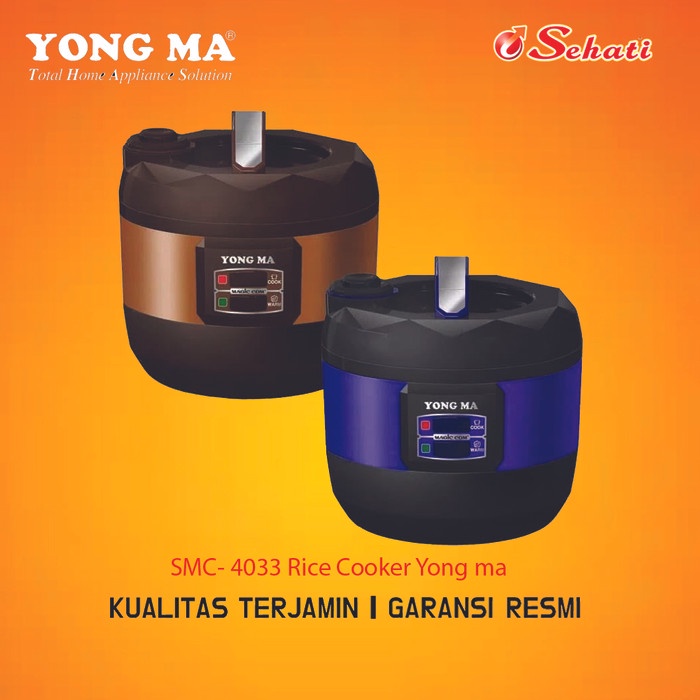 Jual MO RICE COOKER YONG MA 2,5 LITER 500WATT SMC- 4033 MURAH ...