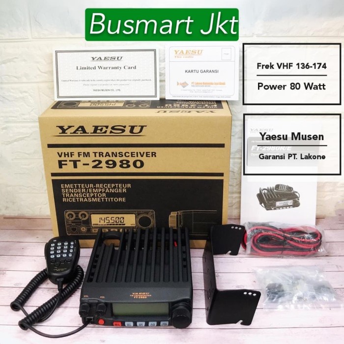 Jual Radio Rig Yaesu Ft 2980 / Original / Garansi Resmi | Shopee Indonesia
