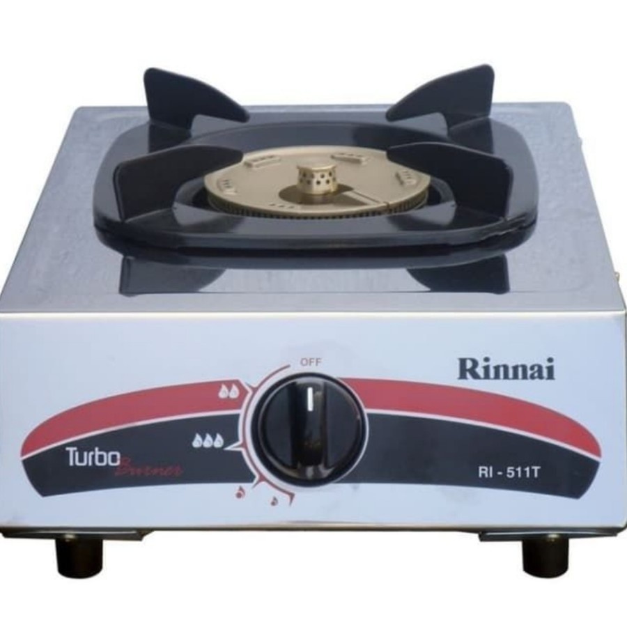 Jual RINNAI : KOMPOR GAS 1 TUNGKU RI 511 T API TURBO BODY STAINLESS ...