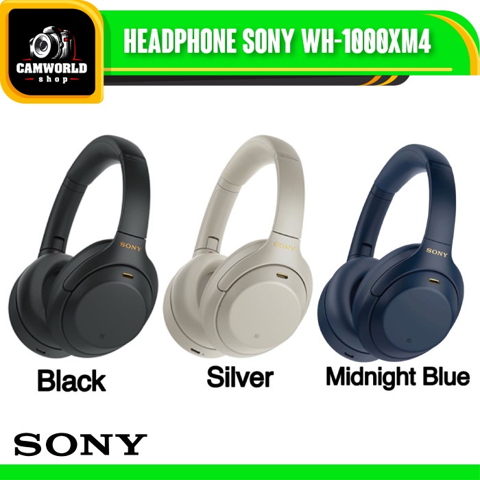 Jual Sony WH-1000XM4 Wireless Headphone WH1000XM4 WH1000 XM4 WH-1000 XM4 | Shopee Indonesia