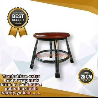 Jual PREMIUM Kursi Bakso / Kursi Nyantai / Kursi Teras Besi Kayu 25 Cm ...
