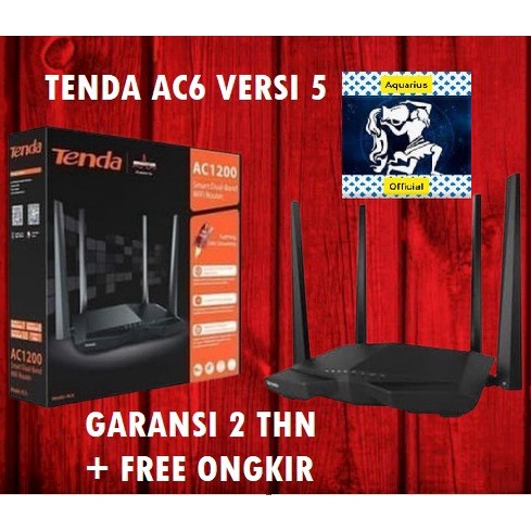 Jual TENDA AC6 AC1200 Smart Dual-Band Wi-Fi Wireless Router | Shopee Indonesia