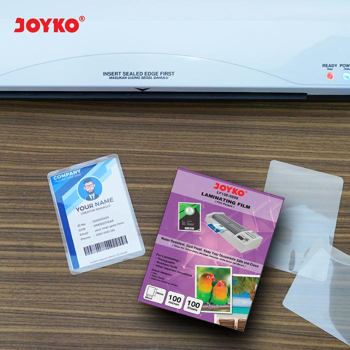Jual Joyko Laminating Film A4 F4 Ktp Folio Kertas Plastik Laminating ...