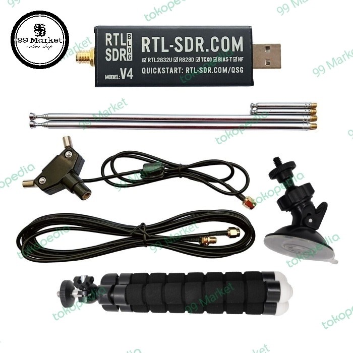 Jual Rtl-Sdr Blog V4 With Dipole Antenna Kit Rtlsdr R828D Rtl2832 Rtl2832U Original | Shopee ...