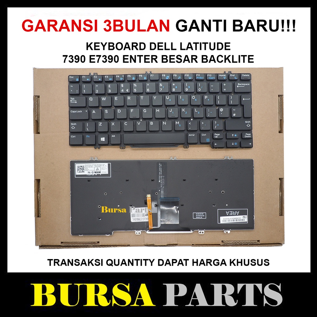Jual Keyboard Dell Latitude 7390 E7390 Enter Besar Backlight | Shopee ...