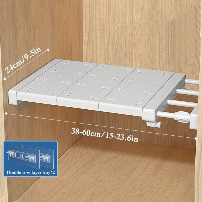 Jual SEKAT LEMARI FLEKSIBEL PARTISI SEKAT LACI PORTABLE DAPUR BAJU NEW ...