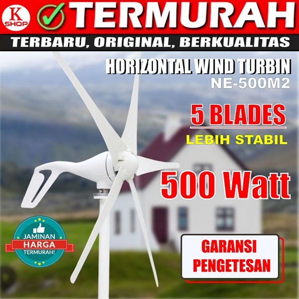 Jual Turbin Angin / Wind Turbine 500W + Controller / Wind turbine ...