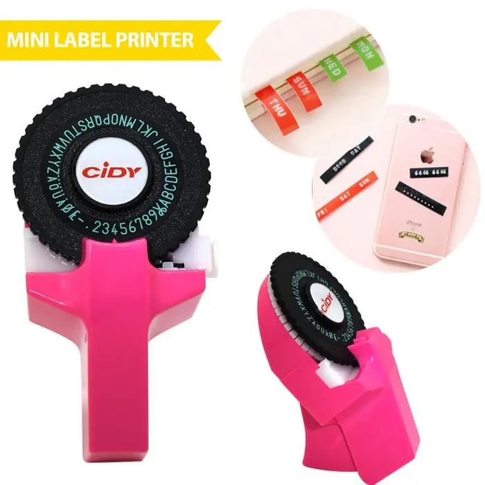 Jual Label Maker Emboss 3D Stiker Label DIY Print Manual Roll | Shopee ...