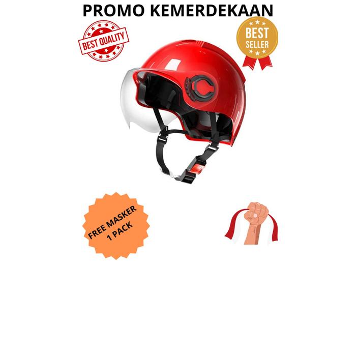 Jual HELM SEPEDA MOTOR LISTRIK HELEM VIETNAM HALF FACE SCOOTER/HELMET ...